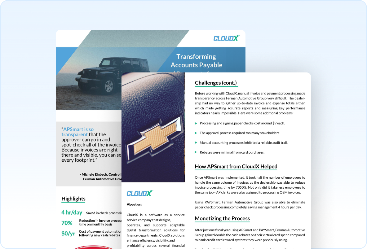 AP Automation for Tekion | CloudX & APSmart